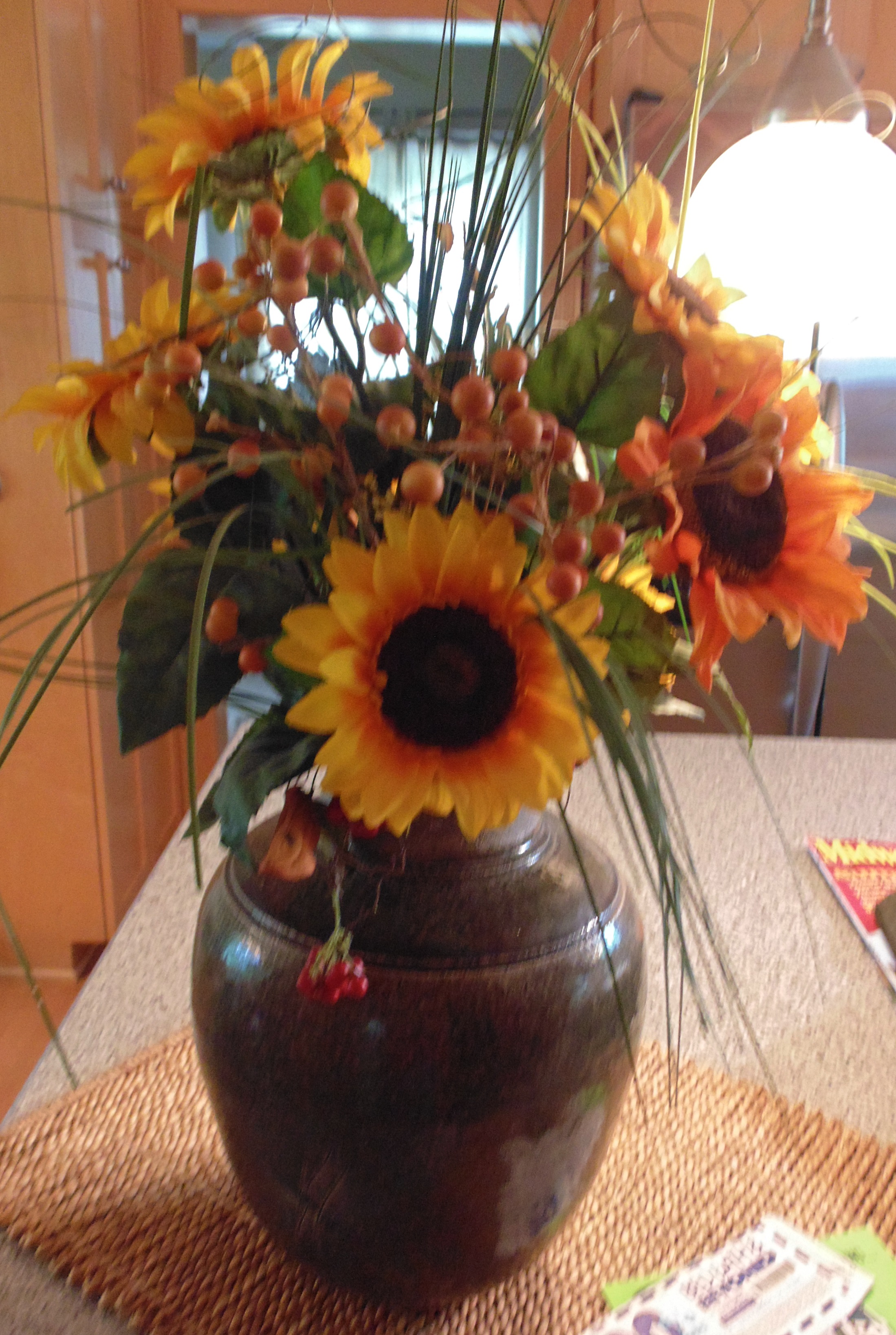Sunflowers in Pottery